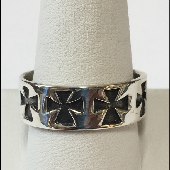 Accessories | Mens Sterling Silver Maltese Cross Ring | Poshmark